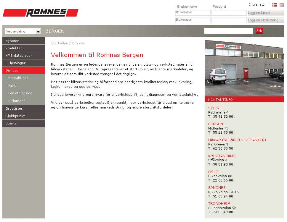 Romnes Bergen AS - SM PRODUKTER AS